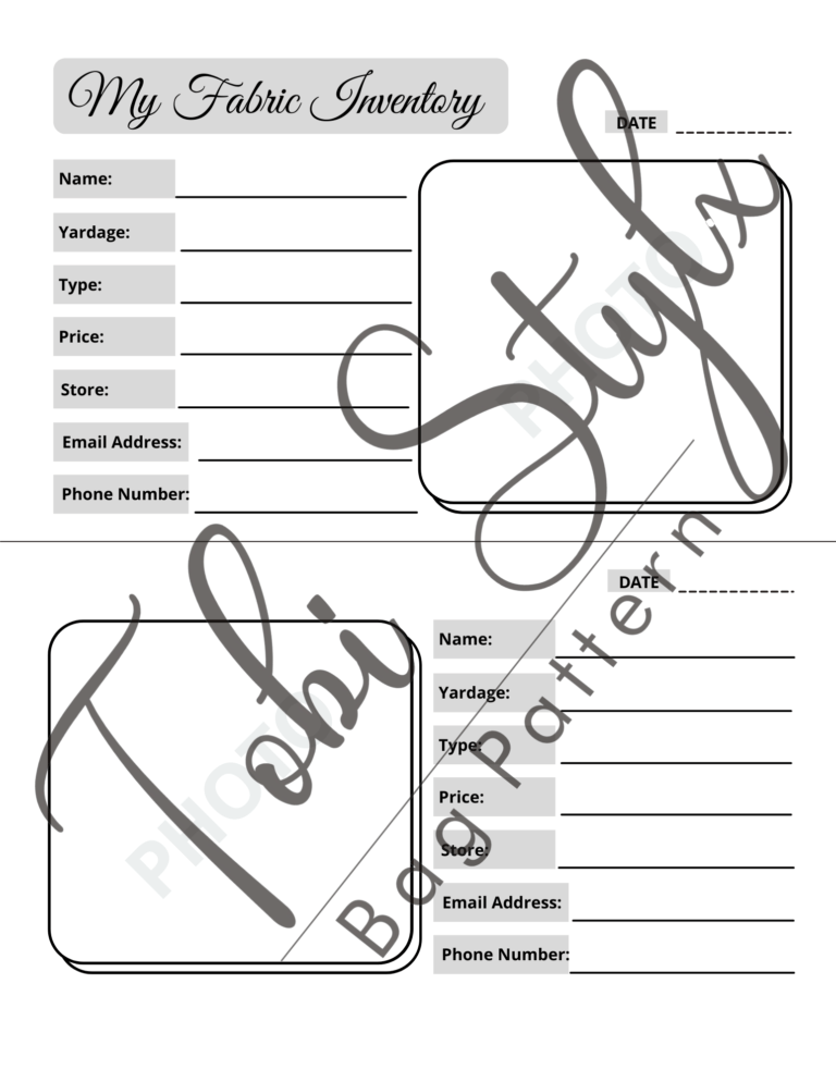 Fabric Inventory – Tobistylx